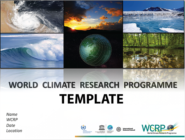WCRP Presentation Templates